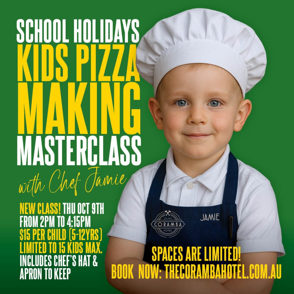 Kids Pizza Masterclass with Chef Jamie - EXTRA DAY ADDED - Coramba Hotel